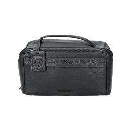 Burkely Kosmetiktasche &raquo;Taschen Leder&laquo; Schwarz