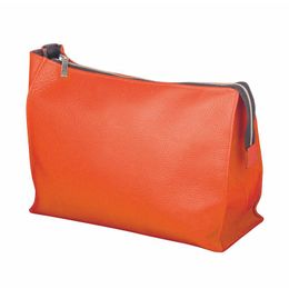 ERBE® ERBE Kulturbeutel »Kulturtasche, Leder, 25 cm« orange B/H/T: 24,9 cm x 19 cm x 9,4 cm Aus echtem Rindleder gefertigt