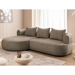 Home Affaire Ecksofa &raquo;LUSSAC L-Form Design-Sofa mit Zierkissen, Ma&szlig;e B/T/H: 257/159/78 cm&laquo; hoher Sitzkomfort und modernes Design, Sofa ohne 