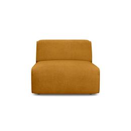 OTTO home Sessel &raquo;Merid Sofa-Mittel-Element, Breite: 84 cm&laquo; als Modul oder separat verwendbar, f&uuml;r individuelle Zusammenstellung gelb Struktur fein (