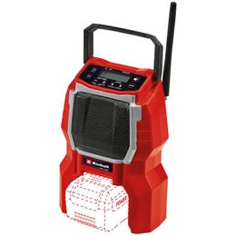 Einhell Baustellenradio &raquo;TC-RA 18 Li BT - Solo&laquo; (Bluetooth AM-Tuner FM-Tuner ) ohne Akku und Ladeger&auml;t rot/schwarz Bluetooth zur komfortablen...