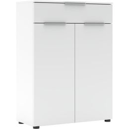 Innostyle Aktenschrank &raquo;B&uuml;roschrank Santorin, 80/110/38 cm ( B/H/T)&laquo; 1 Stk. tlg. ABS-Kunststoff, Glas, Holzwerkstoff, Metall