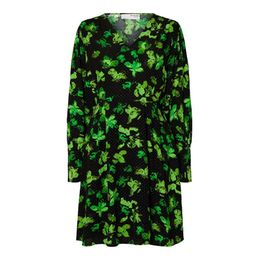 Selected Kleid 'CLARISA' Damen Gr&ouml;&szlig;e 34 limette / grasgr&uuml;n / schwarz Winterkleid