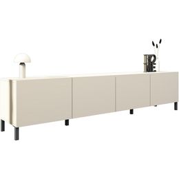 borchardt Möbel BORCHARDT MÖBEL Lowboard »Sophia, TV-Schrank mit Metallfüßen« Metallfüße, grifflose Optik kaschmir Kompaktes, platzsparendes Lowboard, Maße...