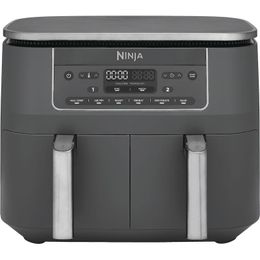 Ninja Heißluftfritteuse »6-in-1 Dual Zone Air Fryer 7, 6L DZ300EU« 2470 W Grau