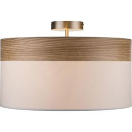 Globo LIGHTING Deckenleuchte »CHIPSY« E27 1 Stk. Deckenlampe, Wohnzimmer, Schlafzimmer, Textil Nickel matt