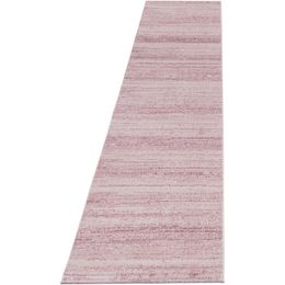 Ayyildiz Teppiche L&auml;ufer &raquo;Plus 8000&laquo; rechteckig 6 mm H&ouml;he gemusterter Flachflor, robust, Webteppich, alle R&auml;ume pink Obermaterial: 100%...