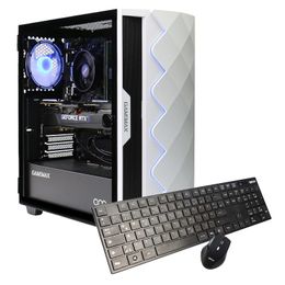 GAMEMAX Gaming-PC &raquo;Diamond WT 7813 Intel Core i7 14700F 16GB 1TB SSD RTX 5070&laquo; wei&szlig; WLAN AC WIFI-5, 1 x PS/2; 4 x USB 2.0; 2 x USB 3.2 Gen 1; 1 x...
