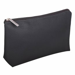 ERBE® ERBE Kosmetiktasche »Kosmetiktasche, Leder« Schwarz B/H/T: 21,5 cm x 13,5 cm x 5,5 cm Aus hochwertigem Rindleder