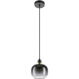 Eglo Hängeleuchte »OILELLA Pendellampe - Stahl - E27 - 1X40W - IP20« E27 1 Stk. schwarz, messing