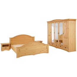 OTTO HOME Schlafzimmer-Set &raquo;"Konrad", komplettes Schlafzimmer mit gro&szlig;em Schrank&laquo; Set, Kleiderschrank 5 t&uuml;rig mit Schubladen, 2 Nachttische, Bett...
