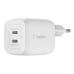 Belkin USB-Ladegerät »BoostCharge Pro 45 Watt Dual USB-C GaN Charger« Ladegerät mit 2x USB-C Anschlüssen ( Laptops, Tablets, Smartphones) Weiß Das...