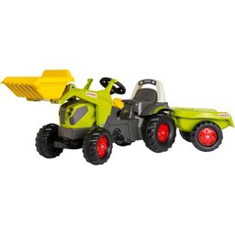 Rolly Toys Trettraktor »rollyKid Claas Axos 240 mit Frontlader und Anhänger« grün