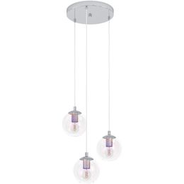 Eglo Hängeleuchte »ARISCANI 2 Pendellampe - Stahl - E27 - 3X60W - IP20« E27 1 Stk. chrom