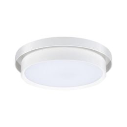 Paulmann LED Deckenleuchte &raquo;Malik 15W 230V 2700K Kunststoff&laquo; Warmwei&szlig; 3-step-dimmbar wei&szlig;