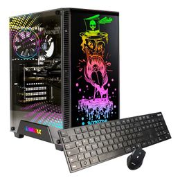 GAMEMAX Gaming-PC &raquo;Rockstar 7810 Intel Core i5 14400F 16GB 1TB SSD RTX 5060&laquo; schwarz WLAN AC WIFI-5, 1 x PS/2; 4 x USB 2.0; 2 x USB 3.2 Gen 1; 1 x...