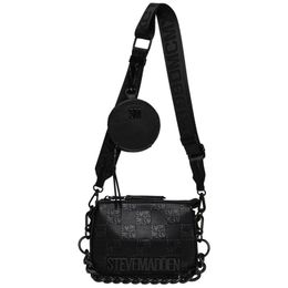 Steve Madden Henkeltasche »Taschen Lederimitat« Schwarz/Schwarz