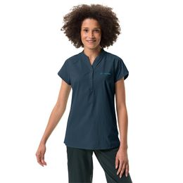 Vaude Funktionsbluse &raquo;WOMEN'S YARAS SL SHIRT II&laquo; 1 Stk. mit 2-Knopf-Form dark sea uni 46 Funktionsbluse f&uuml;r Erwachsene mit sportlichem Stil