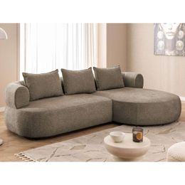 Home Affaire Ecksofa &raquo;LUSSAC L-Form Design-Sofa mit Zierkissen, Ma&szlig;e B/T/H: 257/159/78 cm&laquo; hoher Sitzkomfort und modernes Design, Sofa ohne 