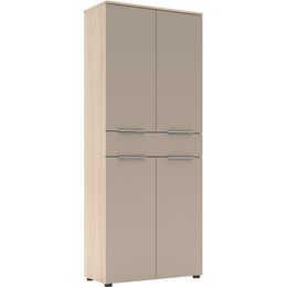 Innostyle Aktenschrank &raquo;B&uuml;roschrank Santorin, 80/198/38 cm ( B/H/T)&laquo; 1 Stk. tlg. ABS-Kunststoff, Glas, Holzwerkstoff, Metall