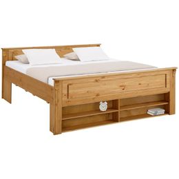OTTO home Massivholzbett &raquo;Tessin, Stauraumbett, Landhausstil, Schubladen optional, rustikal&laquo; Breite/Belastbarkeit 180cm/220 KG, 140cm/180 KG, 