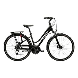 KROSS Trekkingrad &raquo;Trans 4.0 schwarz&laquo; 24 Gang Shimano ACERA M3020 Schaltwerk Kettenschaltung schwarz+schwarz