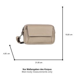 Tom Tailor Damen Tom Tailor &raquo;Tilly&laquo; aus fein genarbte Lederimitat im Doppelkammer-Modell mit viel Platz beige