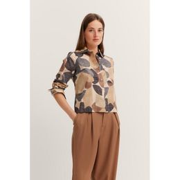Bugatti Hemdbluse aus Baumwolle 40-beige 40 40 Aus reiner Baumwolle