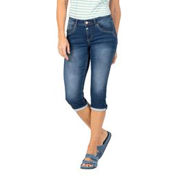Timezone Jeans-Caprihosen "Tali" - Slim fit - in Dunkelblau - 64% | Gr&ouml;&szlig;e W30 | Damenhosen
