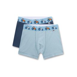 Sanetta 2er-Set: Boxershorts in Hellblau/ Blau - 30% | Größe 140 | Kinder-waesche