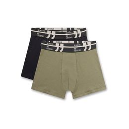 Sanetta 2er-Set: Boxershorts in Schwarz/ Khaki - 23% | Größe 164 | Kinder-waesche