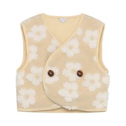 Noppies Fleeceweste in Beige - 55% | Größe 92 | Babyjacken