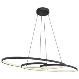 Globo LIGHTING LED Pendelleuchte &raquo;SPIRA&laquo; LED-Modul H&auml;ngelampe/H&auml;ngeleuchte/Wohnzimmer/Esstisch/elegant schwarz