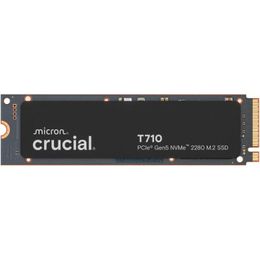 CRUCIAL SSD-Festplatte &raquo;T710 PCIe Gen5 2TB&laquo; 2000 GB Anschluss M.2 (2880) schwarz Kompatibel mit PCIe Gen5, abw&auml;rtskompatibel mit &auml;lteren...