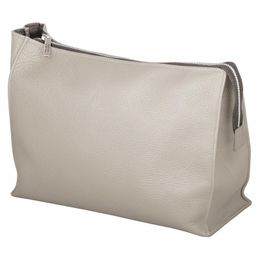 ERBE® ERBE Kulturbeutel »Kulturtasche, Leder, 25 cm« Beige B/H/T: 24,9 cm x 19 cm x 9,4 cm Aus echtem Rindleder gefertigt