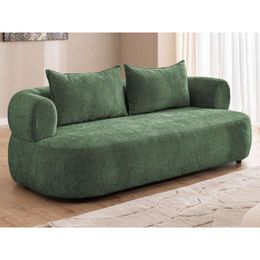 Home Affaire 3-Sitzer &raquo;LUSSAC 3-Sitzer Design-Sofa mit Zierkissen, Ma&szlig;e B/T/H: 202/123/78 cm&laquo; 100% Polyester