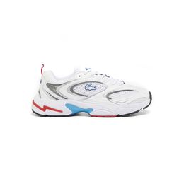 Lacoste Sneakers in Wei&szlig;/ Hellblau/ Hellblau/ Rot - 53% | Gr&ouml;&szlig;e 42 | Herrensneakers