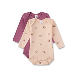 Sanetta 2er-Set: Bodys in Lila/ Beige - 40% | Gr&ouml;&szlig;e 62 | Baby-bodys