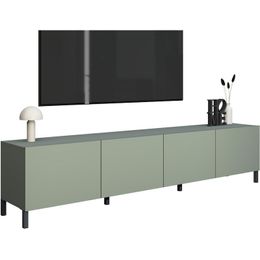 borchardt M&ouml;bel BORCHARDT M&Ouml;BEL Lowboard &raquo;Sophia, TV-Schrank mit Metallf&uuml;&szlig;en&laquo; Metallf&uuml;&szlig;e, grifflose Optik salbei Kompaktes, platzsparendes Lowboard, Ma&szlig;e 200/35/45...