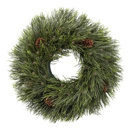 Creativ green Kunstkranz &raquo;Kiefern-Kranz&laquo; mit Zapfen gr&uuml;n Obermaterial: 100% Kunststoff