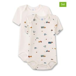 Sanetta 2er-Set: Bodys in Creme - 50% | Gr&ouml;&szlig;e 62 | Baby-bodys