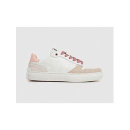 Pepe Jeans Footwear Leder-Sneakers "Camden Seal" in Weiß/ Beige - 68% | Größe 36 | Damen-sneakers