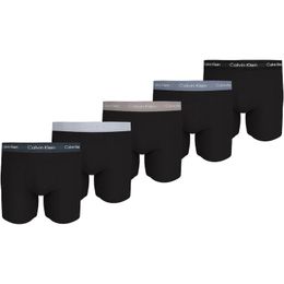 Calvin Klein Underwear Boxer »BOXER BRIEF 5PK« Packung, 5er-Pack, 5 Stk. mit längerem Bein und Logo-Elastikbund (5Stück) B- INK, PL AIR, ASH, TROP,...