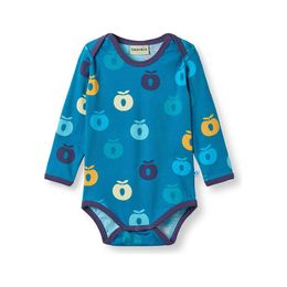 Smafolk Småfolk Body "Äpfel" in Blau - 46% | Größe 86 | Baby-bodys