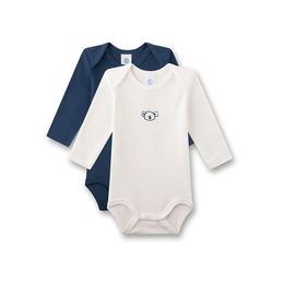 Sanetta 2er-Set: Bodys in Dunkelblau/ Wei&szlig; - 27% | Gr&ouml;&szlig;e 86 | Baby-bodys