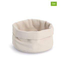zeller 2er-Set: Aufbewahrungskörbe in Creme - (H)13 cm - 28% | Kisten-koerbe