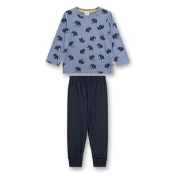 Sanetta Pyjama in Hellblau/ Dunkelblau - 10% | Gr&ouml;&szlig;e 128 | Kinder-waesche
