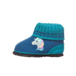Kitz-Pichler kitz pichler Hüttenschuhe "Einhorn" in Blau - 59% | Größe 28 | Baby-hausschuhe