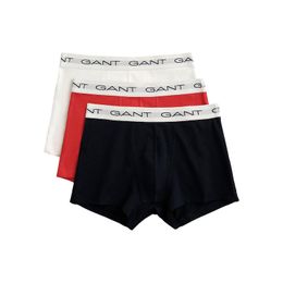 Gant Boxershorts Packung, 3, 3 Stk. mit elastischem Logobund multicolor S - 3 Stk. 3 Stk. S 3-er Pack Boxershorts von Gant