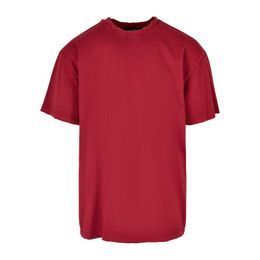 Urban Classics T-Shirt »Herren Oversized Distressed Tee« 1 Stk. brickred XL XL Unifarbenes Männer Basic T-Shirt mit Destroyed-Elementen